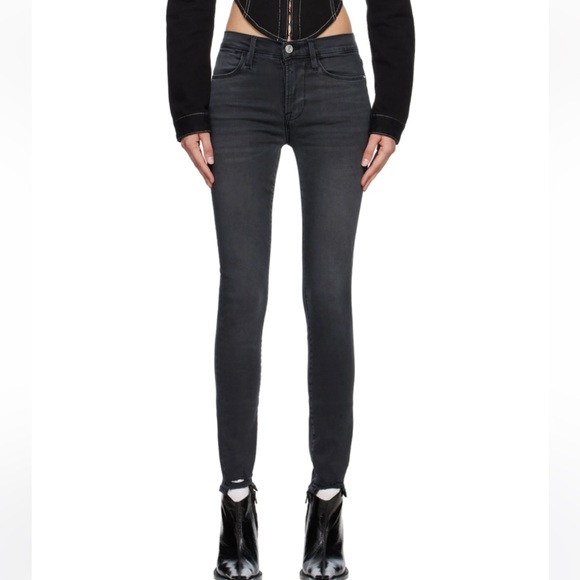 Frame Denim | Jeans | Frame Denim Black Skinny Jean | Poshmark